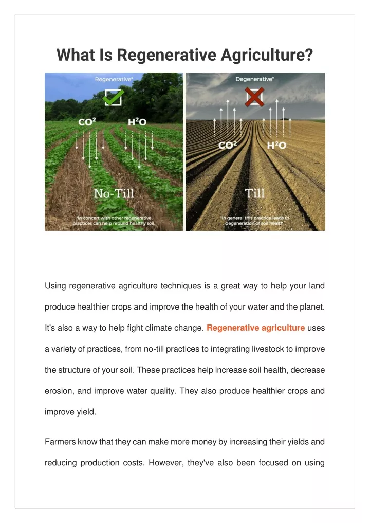 PPT - What Is Regenerative Agriculture PowerPoint Presentation, free ...