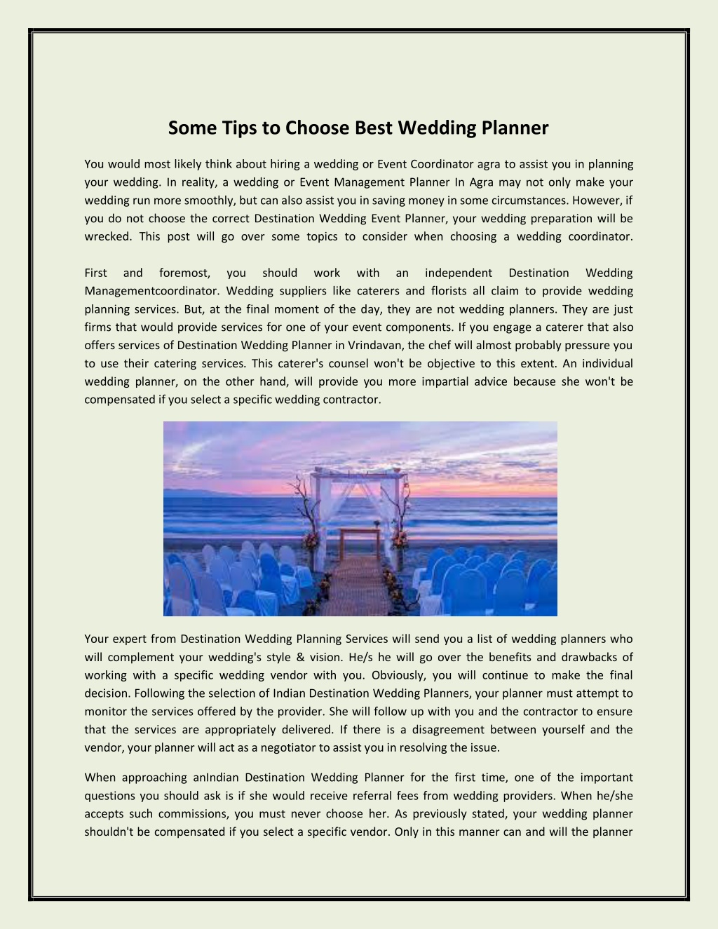 PPT - Some Tips to Choose Best Wedding Planner PowerPoint Presentation ... PPT - Some Tips to Choose Best Wedding Planner PowerPoint Presentation ...