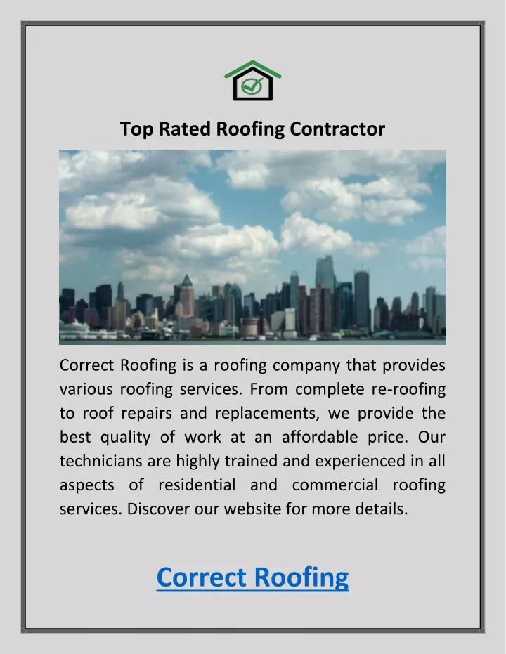 PPT - Top Rated Roofing Contractor PowerPoint Presentation, free ...