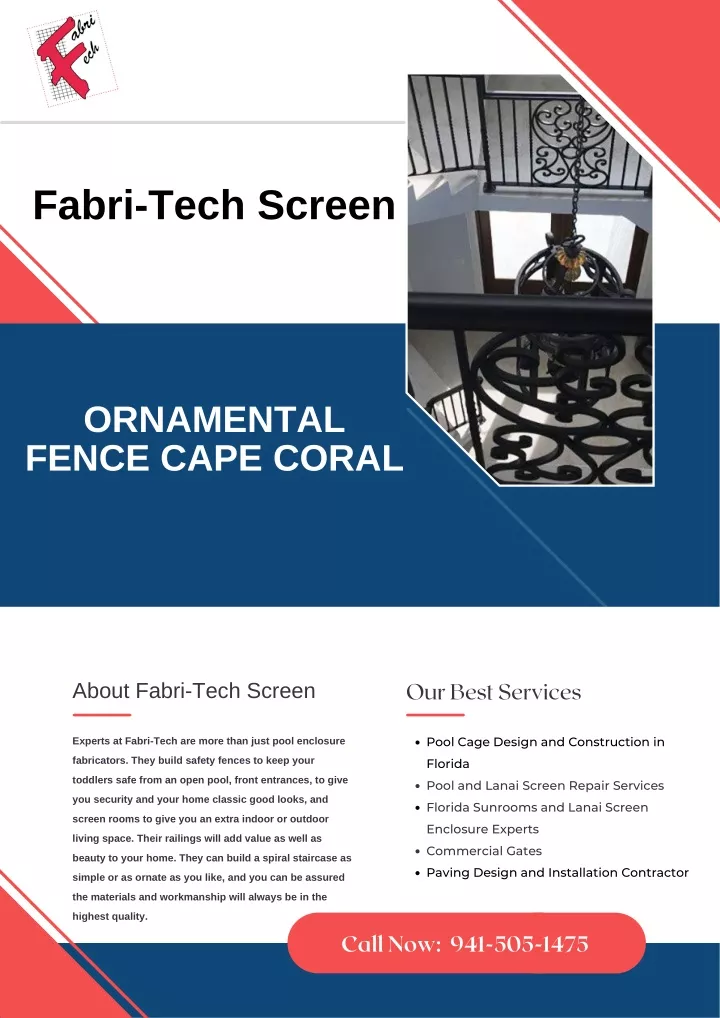 PPT - Ornamental Fence And Gates In Cape Coral | Fabri-Tech Screens ...