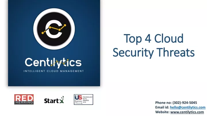 PPT - Top 4 Cloud Security Threats PowerPoint Presentation, free ...