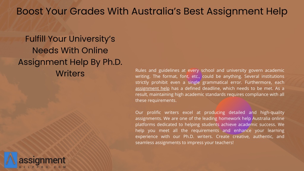 PPT - Boost Your Grades With Australia’s Best Assignment Help ... PPT - Boost Your Grades With Australia’s Best Assignment Help ...
