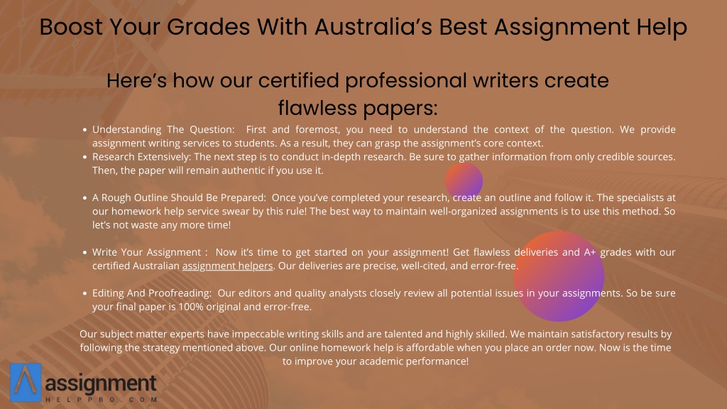 PPT - Boost Your Grades With Australia’s Best Assignment Help ... PPT - Boost Your Grades With Australia’s Best Assignment Help ...