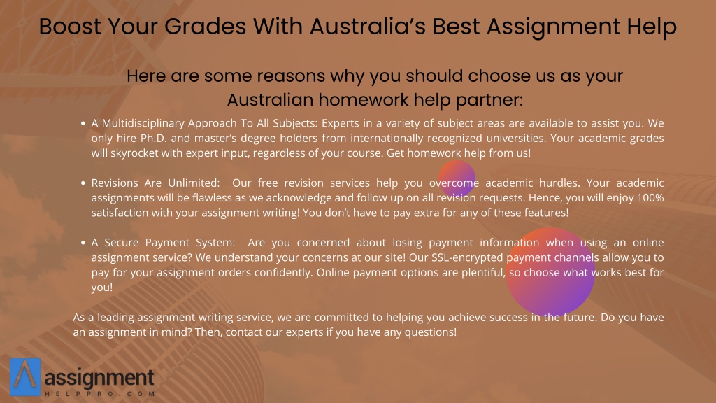 PPT - Boost Your Grades With Australia’s Best Assignment Help ... PPT - Boost Your Grades With Australia’s Best Assignment Help ...