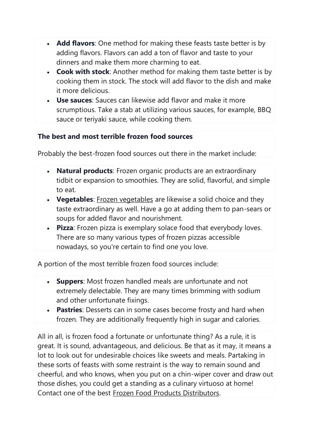 PPT - Frozen Food - Yes or No PowerPoint Presentation, free download ...