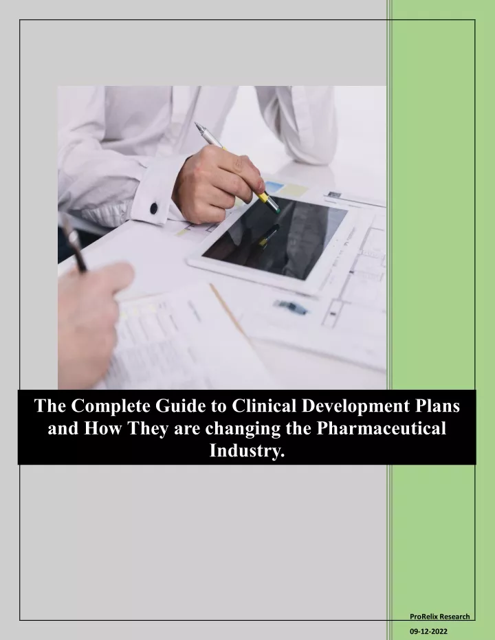 PPT - The Complete Guide to Clinical Development Plans and How They are ...