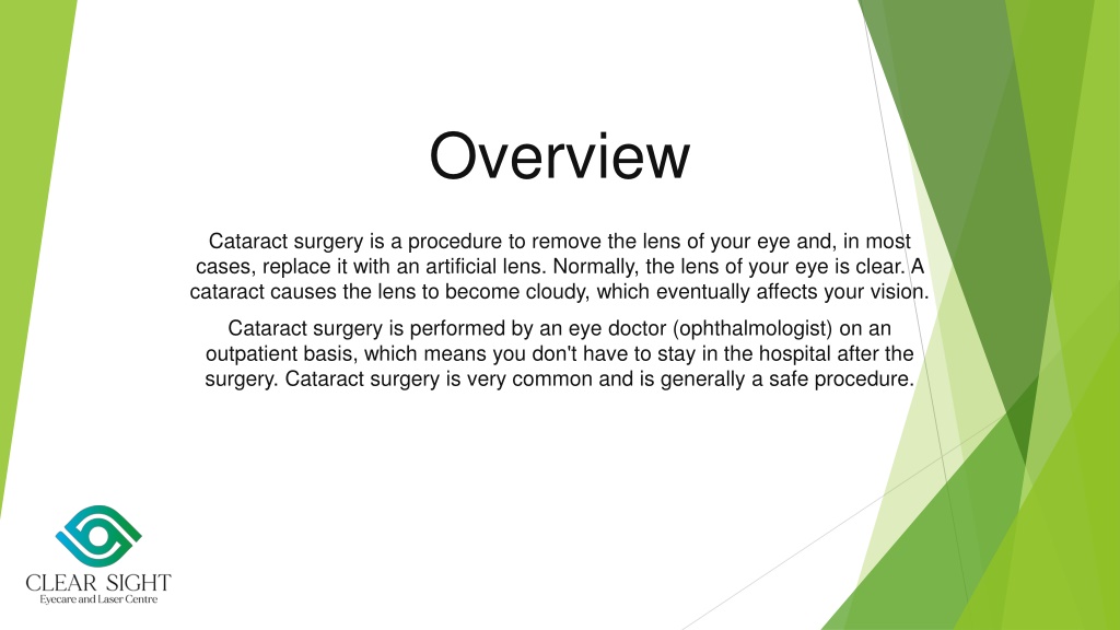 PPT - Cataract Surgery_Dr. Sonia Maheshwari PowerPoint Presentation ...