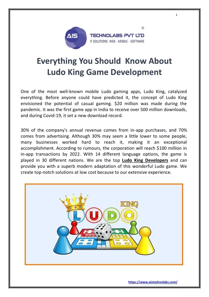 PPT - Everything You Should Know About Ludo King Game Development ...