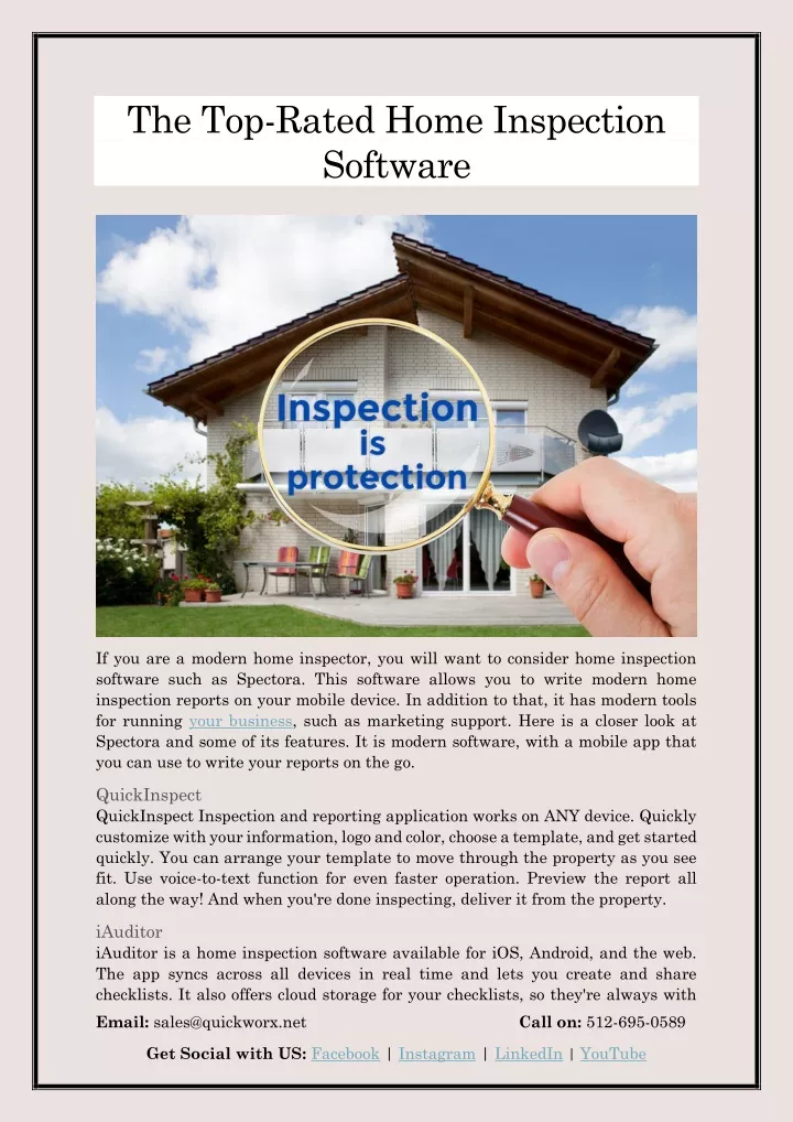 PPT - The Top-Rated Home Inspection Software PowerPoint Presentation ...