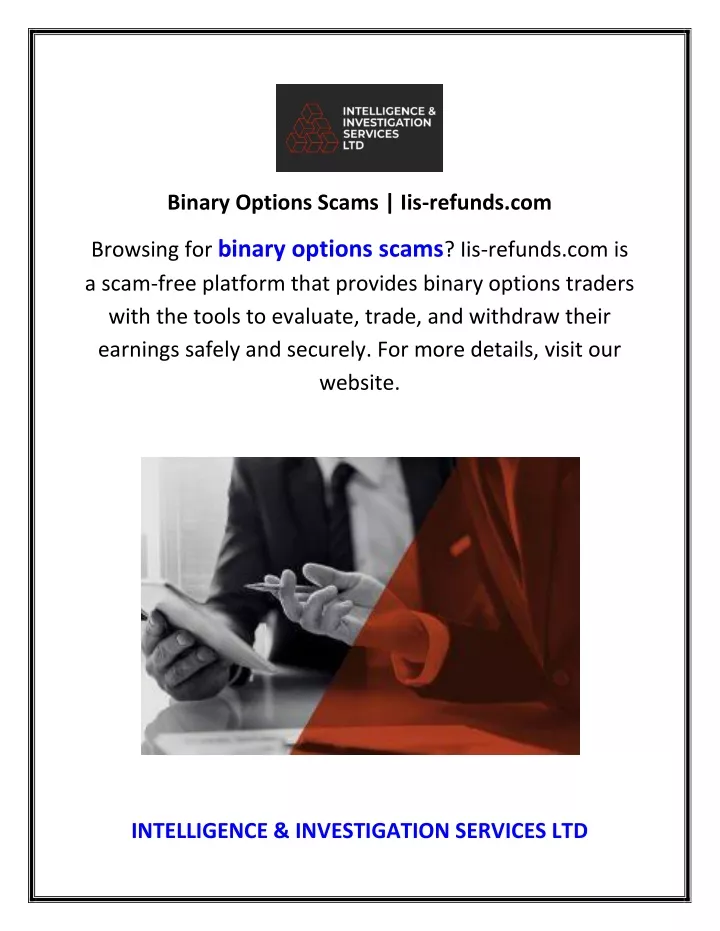 PPT - Binary Options Scams | Iis-refunds.com PowerPoint Presentation ...