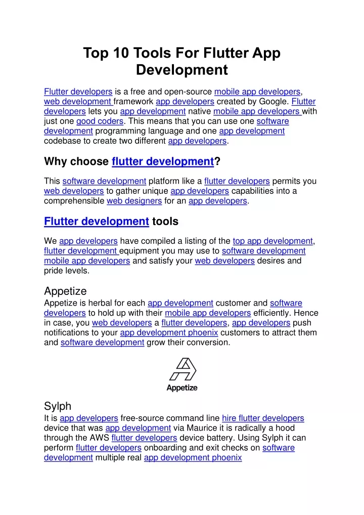 PPT - Top 10 Tools For Flutter App Development PowerPoint Presentation - ID:11810477