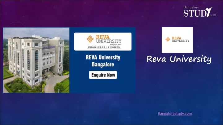 PPT - REVA UNIVERSITY BANGALORE PowerPoint Presentation, free download ...