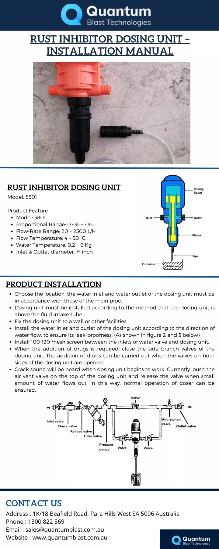 PPT - Rust Inhibitor Dosing Unit – Installation Manual PowerPoint ...