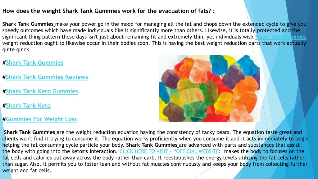 PPT - Shark Tank Gummies [Fact Check] Report!! *Shocking Discovery ...