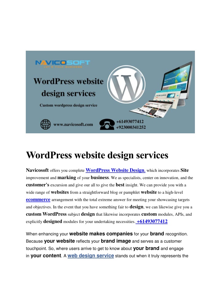 PPT - WordPress website design services (2) PowerPoint Presentation ...