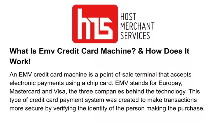 PPT - What-is-emv-credit-card-machine_-&-how-does-it-work! PowerPoint ...