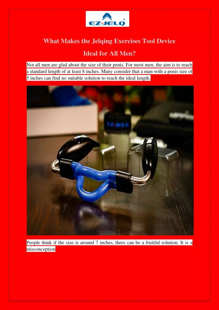 PPT - What Makes The Jelqing Exercises Tool Device Ideal For All Men ...