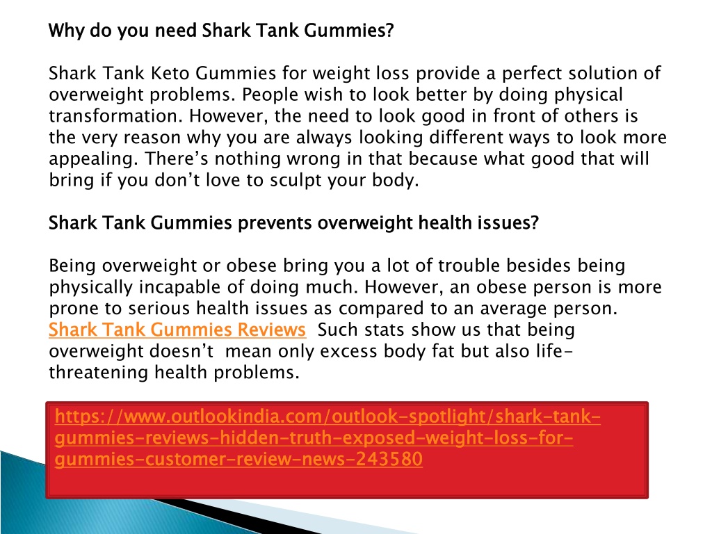 Ppt [ Exposed] Shark Tank Gummies Reviews {read Shocking Side Effect