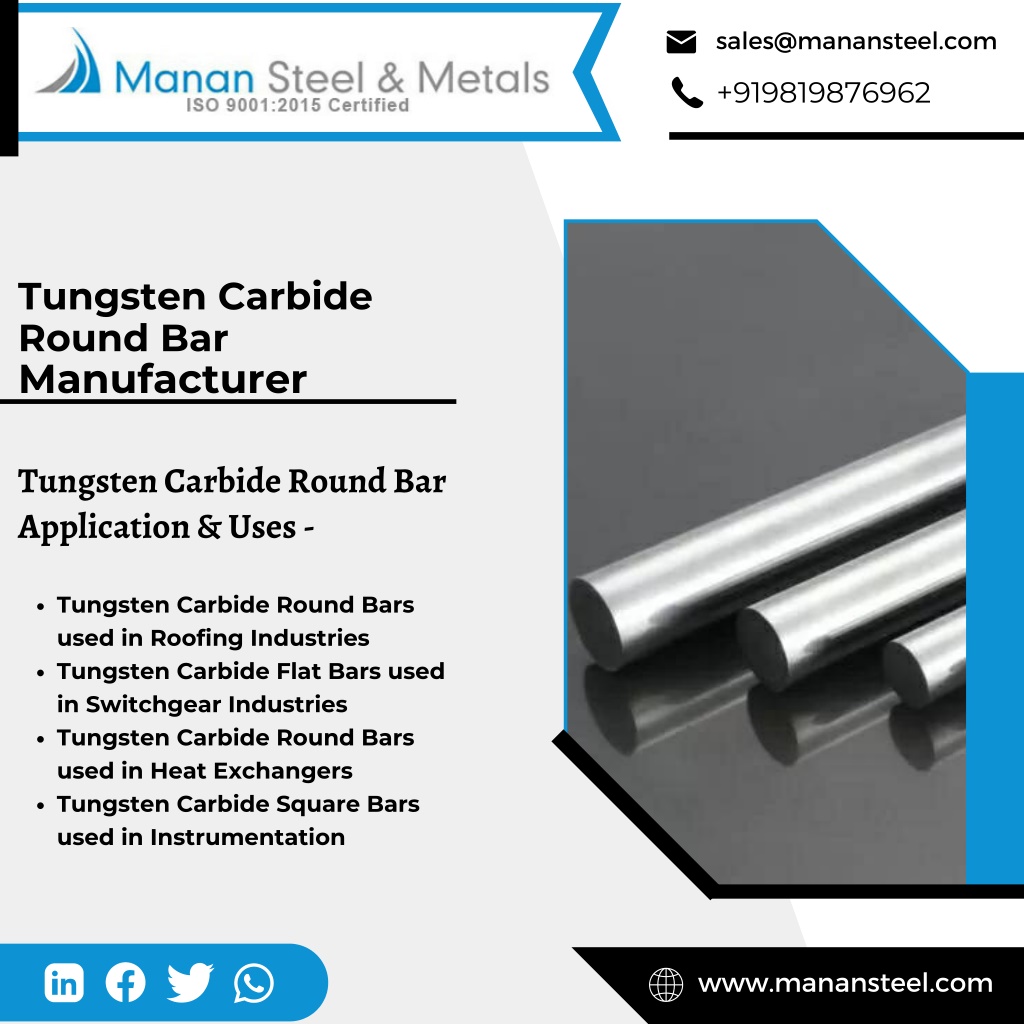 PPT - Round Bar | SS 304 Rod | Tungsten Carbide Round Bar - Manan Steel ...