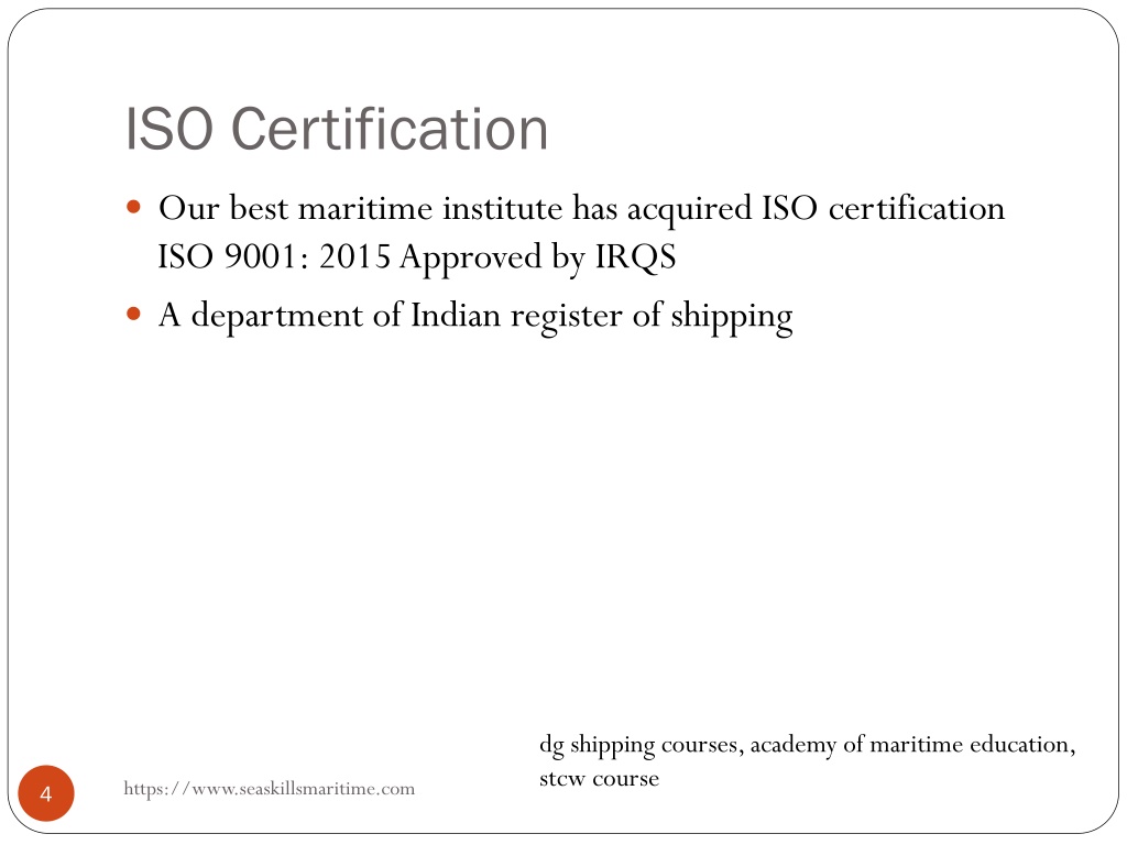 PPT - Best maritime academy. DG Shipping Courses. Academy of maritime ...