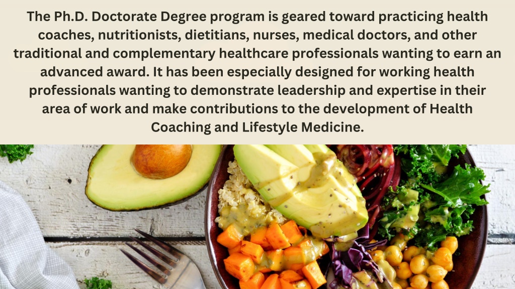 PPT - Doctor Degree Health Coaching PowerPoint Presentation, free ...