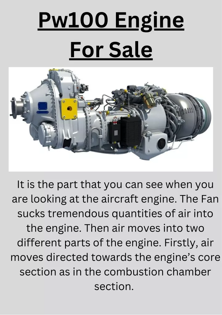PPT - Buy Is The Best Product Pw100 engine for sale PowerPoint ...