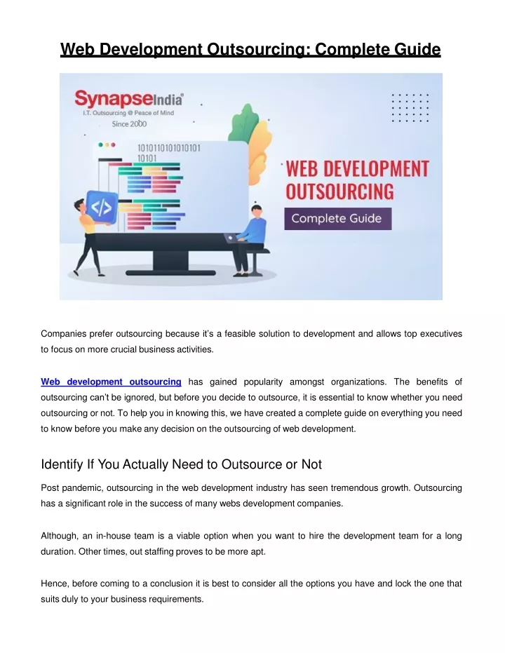 PPT - Web Development Outsourcing_ Complete Guide - PPT PowerPoint ... PPT - Web Development Outsourcing_ Complete Guide - PPT PowerPoint ...