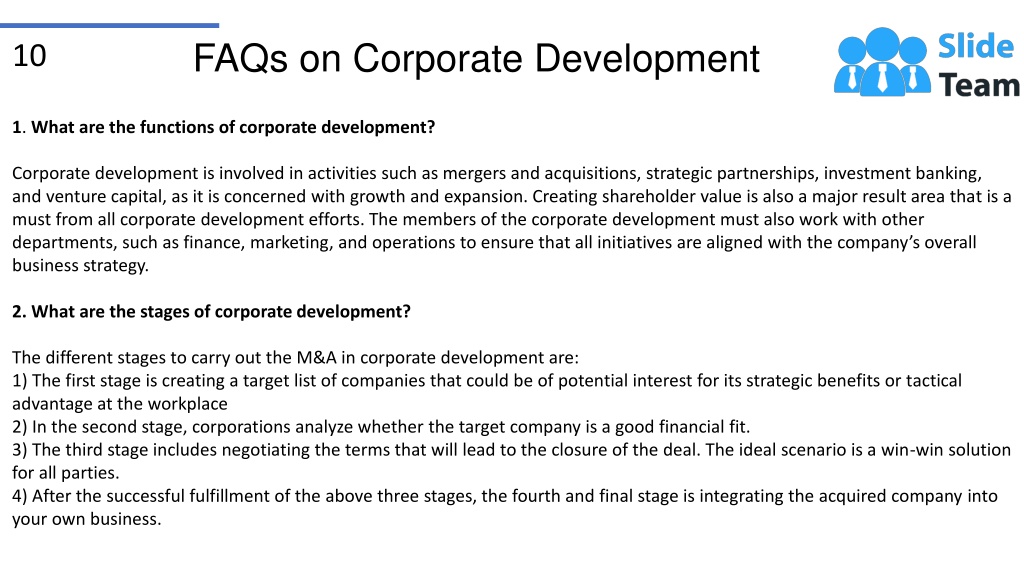 PPT - 10 Corporate Development Templates to Facilitate Organizational ...