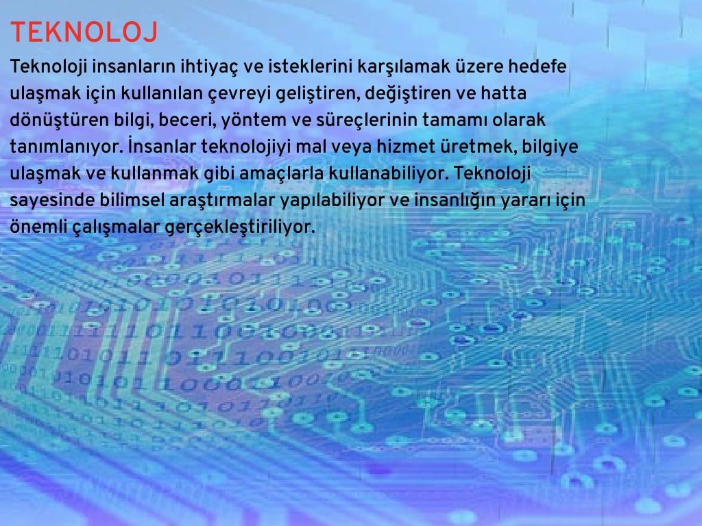 PPT - TEKNOLOJİNİN YARARLARI PowerPoint Presentation, free download ...