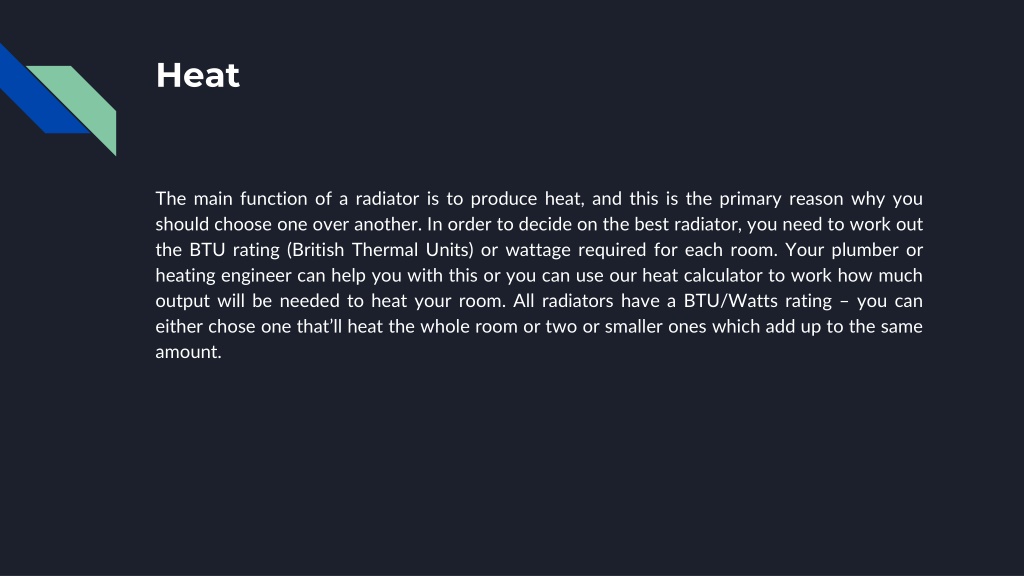 PPT - Features Of Choosing A Designer Radiator PowerPoint Presentation ...