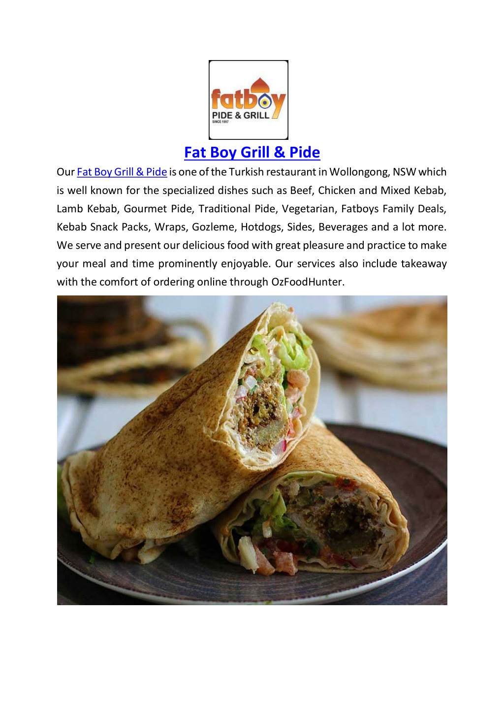 PPT - Up to 10% Offer Fat Boy Grill & Pide - Order Now PowerPoint ...