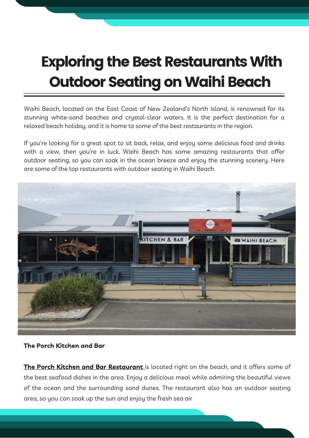 PPT - Enjoy The Most Delectable Dining Experiences with Outdoor Seating ...