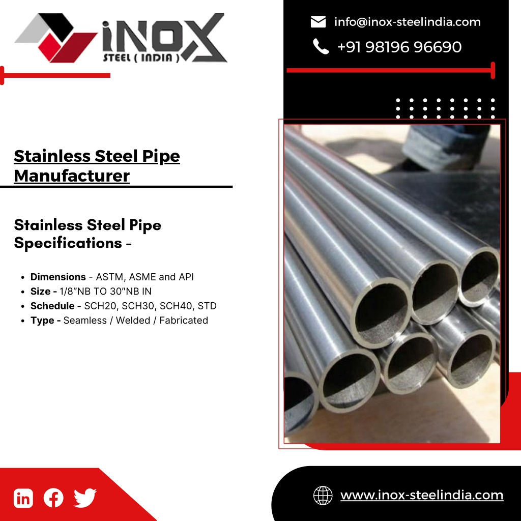 PPT - SS Pipe | Carbon Steel Pipes | Monel Pipes | Inox Steel India ...