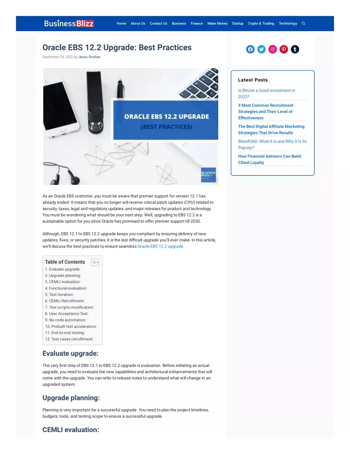 PPT - Oracle EBS 12.2 Upgrade - Best Practices PowerPoint Presentation ...