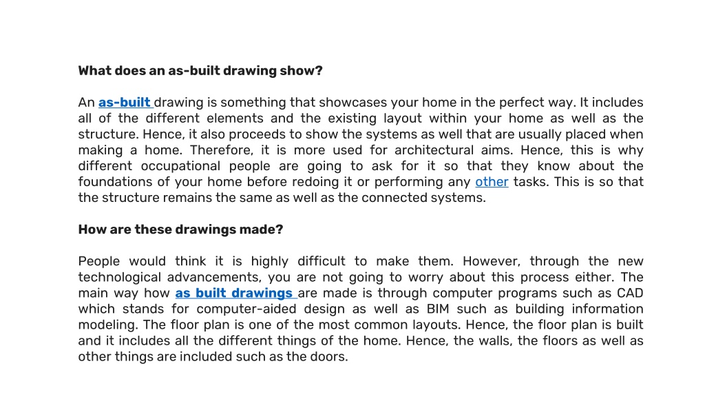 PPT - What are As-built Drawings and Their Purpose? PowerPoint ...