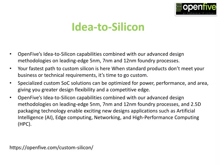 PPT - Idea-to-Silicon-2.5D Packaging Technology-SoCs for High ...