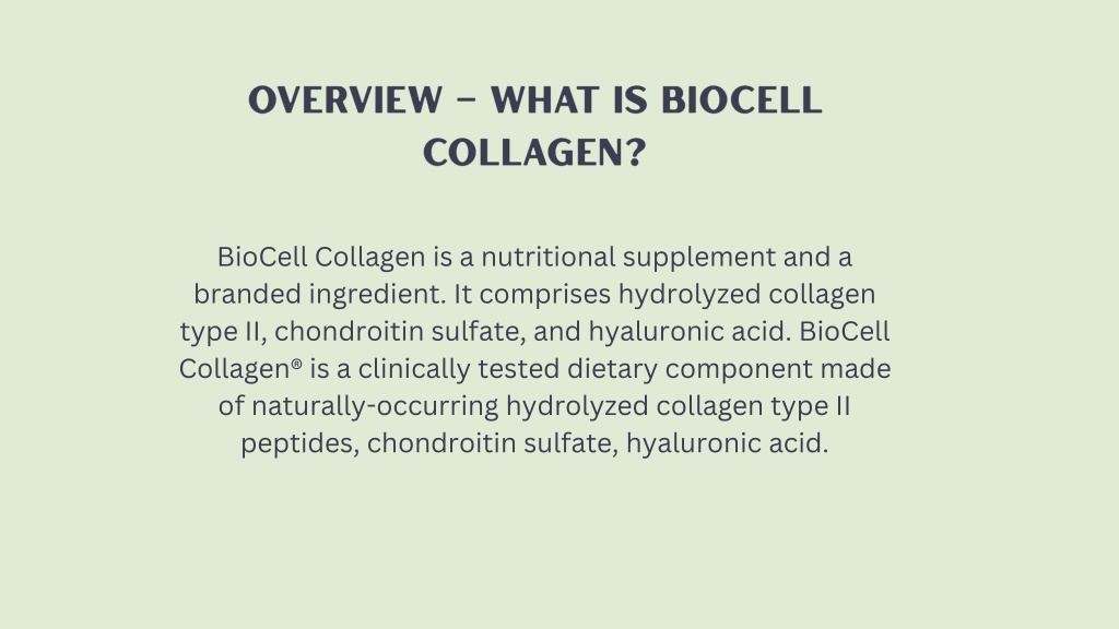 PPT - Biocell Collegen Benefits PowerPoint Presentation, free download ...
