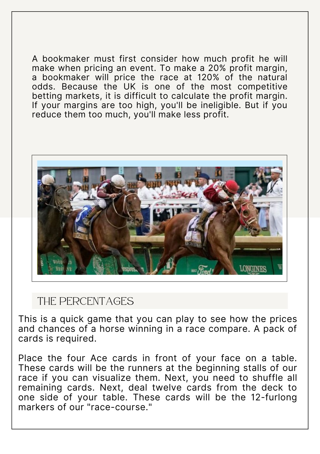 PPT - How to Price Up A Horse Race PowerPoint Presentation, free ...
