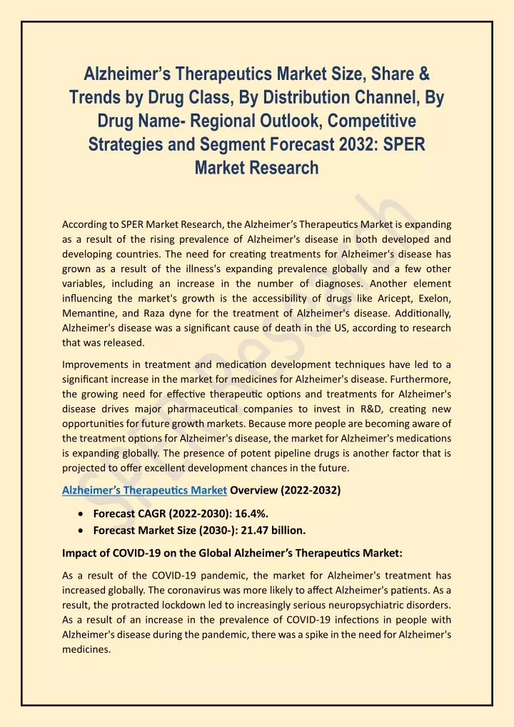 PPT - Alzheimer’s Therapeutics Market Size, Share & Trends PowerPoint ... PPT - Alzheimer’s Therapeutics Market Size, Share & Trends PowerPoint ...