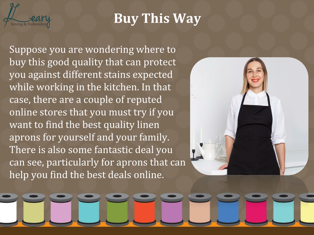 PPT - Wear Handmade Linen Aprons and Enjoy Cooking PowerPoint ...