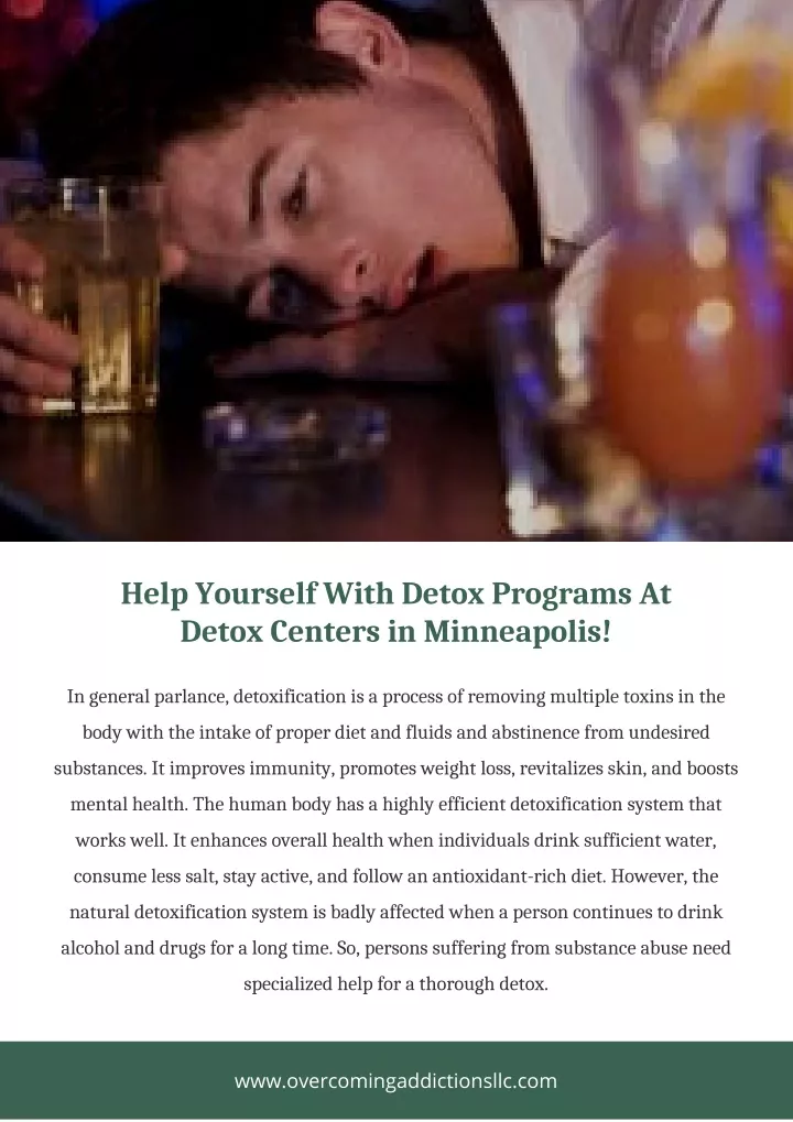 PPT - Help Yourself With Detox Programs At Detox Centers in Minneapolis ...