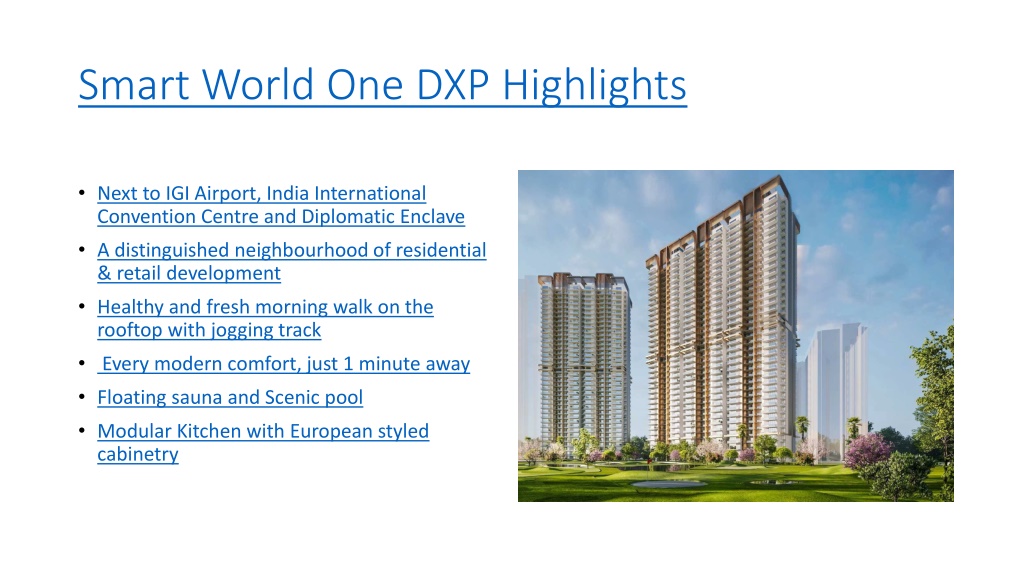 PPT - Smart World One DXP | Luxury Residential Apartments in Sector 113 ...