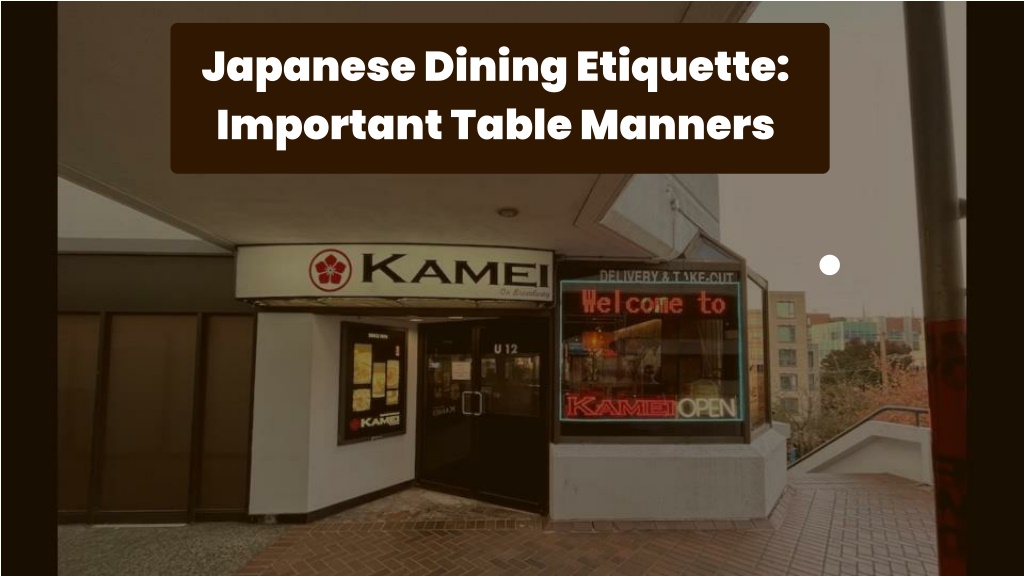 PPT - Japanese Dining Etiquette Important Table Manners PowerPoint ...