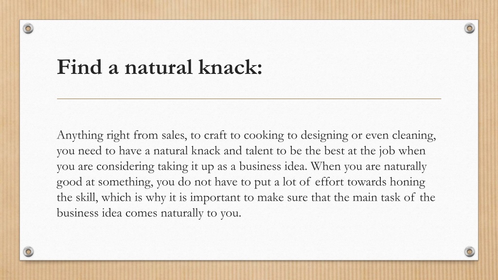 PPT - The Most Important Criteria to Get the Best Business Ideas for ...