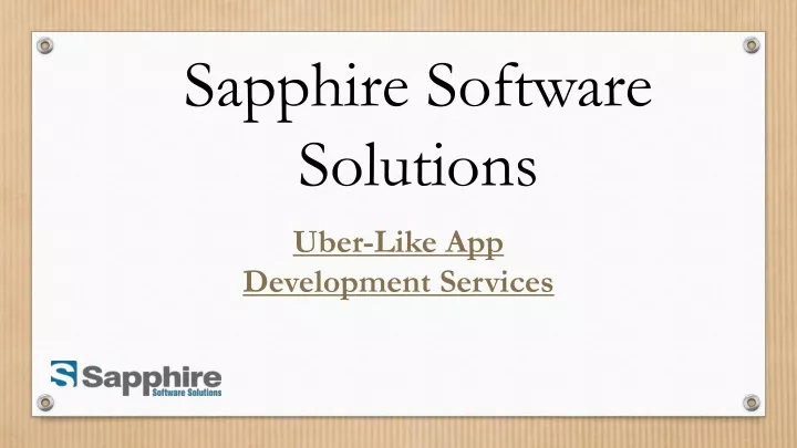 PPT - Uber-Like App Development Services PowerPoint Presentation, free download - ID:11835775