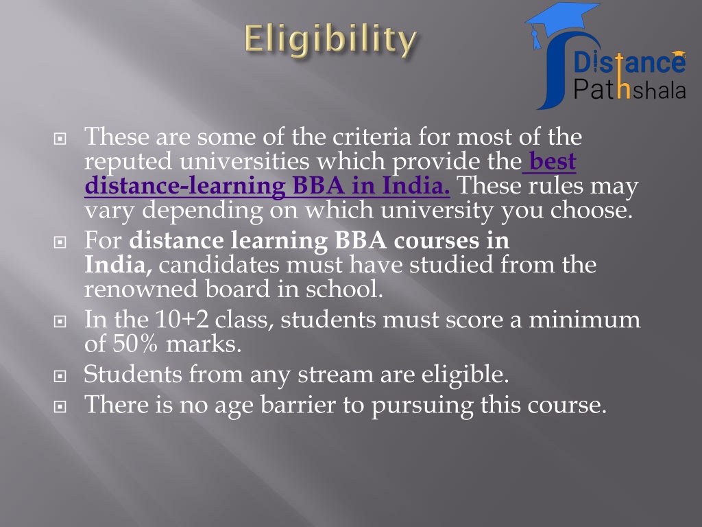 PPT - What is the Scope of BBA in Distance Education Learning in India ...