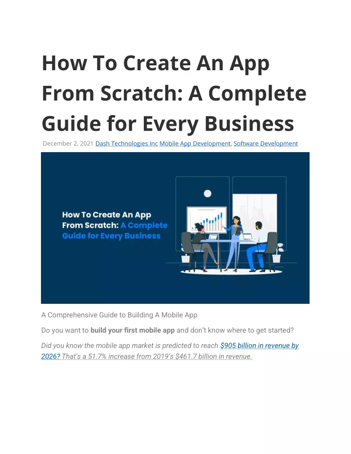PPT - How To Create An App From Scratch: A Complete Guide for Every ...