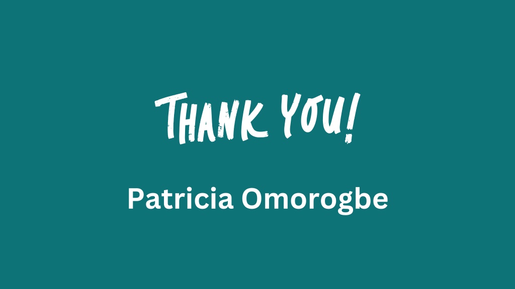 PPT - Patricia Omorogbe - Bachelor of Science in Nursing PowerPoint ...