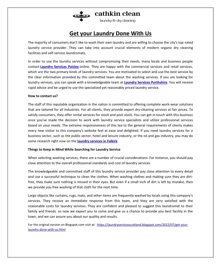 PPT - Get your Laundry Done With Us PowerPoint Presentation, free ...
