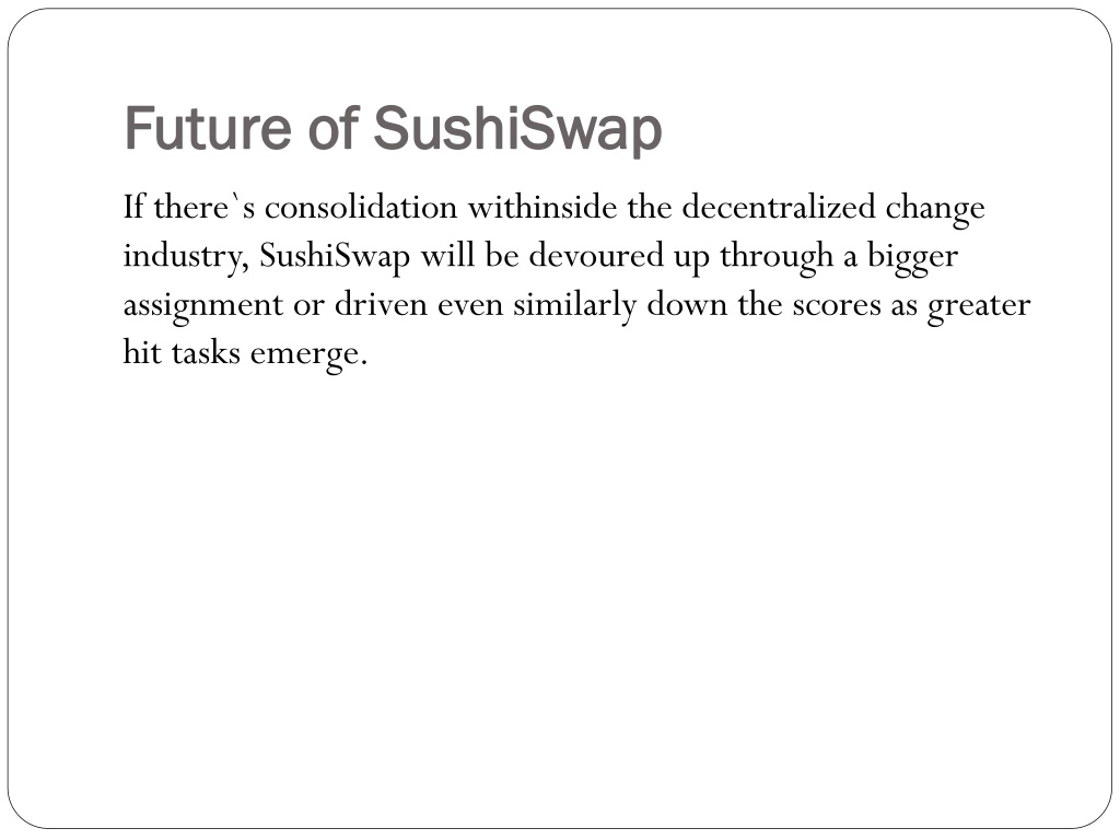 PPT - Let’s Get To Know SUSHI! How to Buy SUSHI Tokens in Canada ...